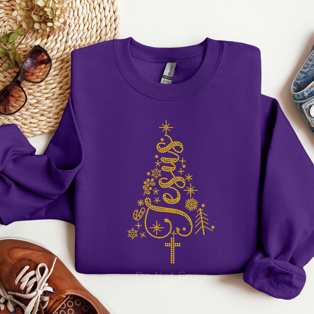 Jesus Rhinestone Transfer | Premium Sparkling Christian Shirt Design ...