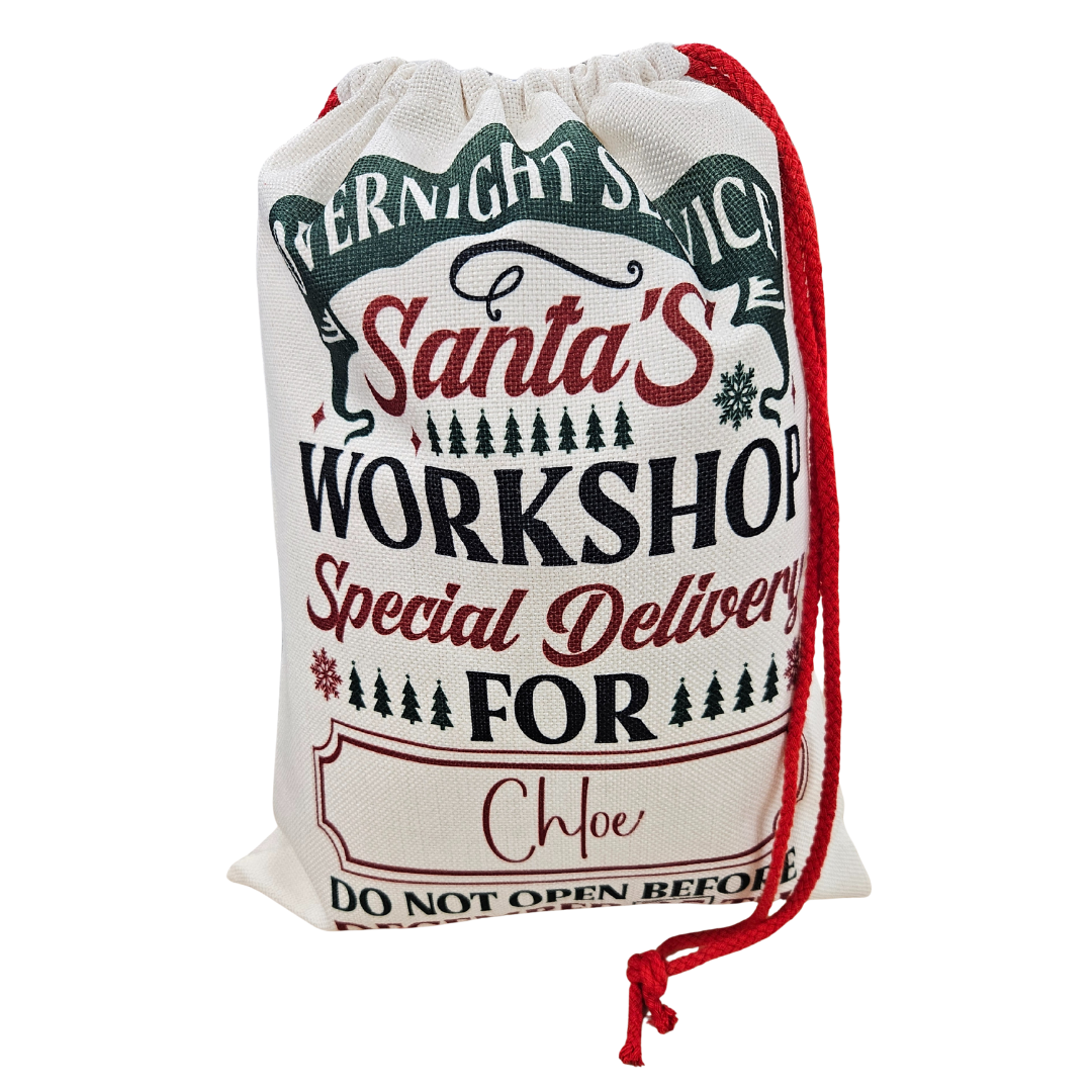 Small Sublimation Santa Sack Blank – Blank Gift Bag for Heat Transfer ...